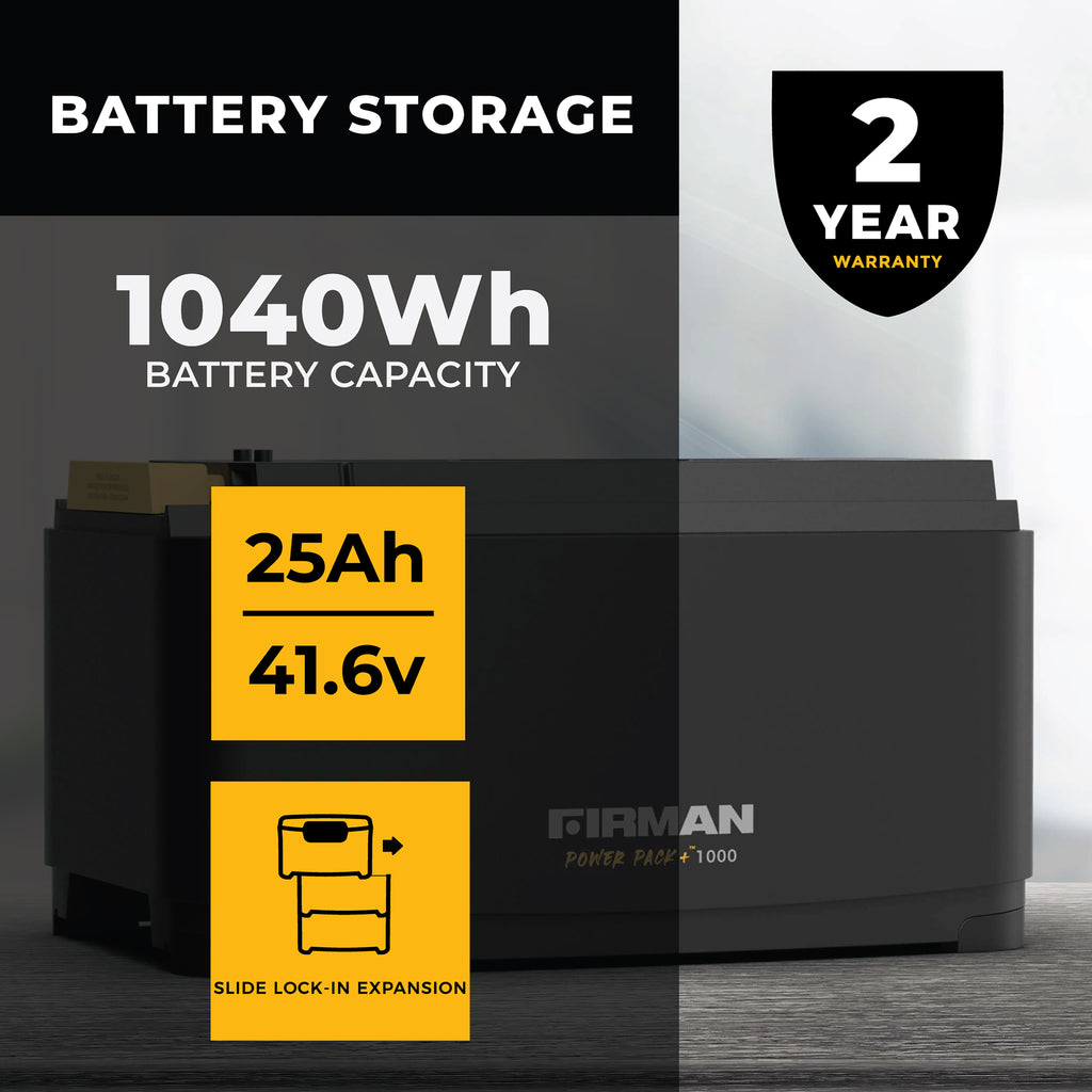 Zero E Expansion Power Pack +1000 – FIRMAN Power Equipment