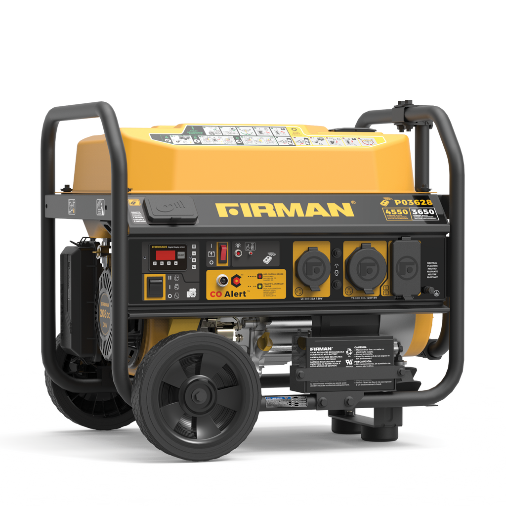 Gas Portable Generator 4550W Remote Start with CO Alert – FIRMAN Power ...