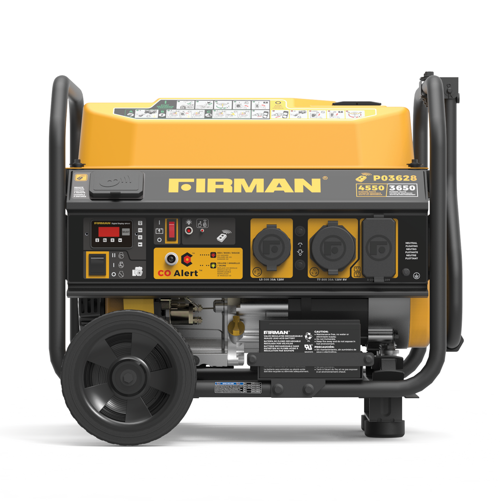 Gas Portable Generator 4550W Remote Start with CO Alert – FIRMAN Power ...